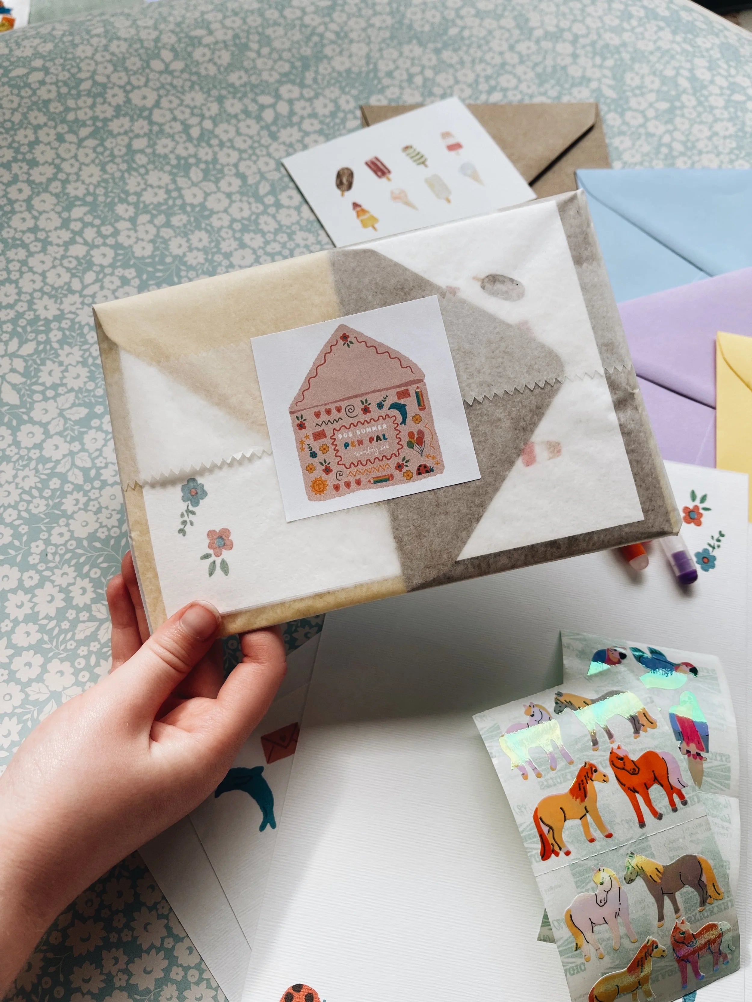 90s Summer Pen Pal writing set – Wildflower Illustration Co.