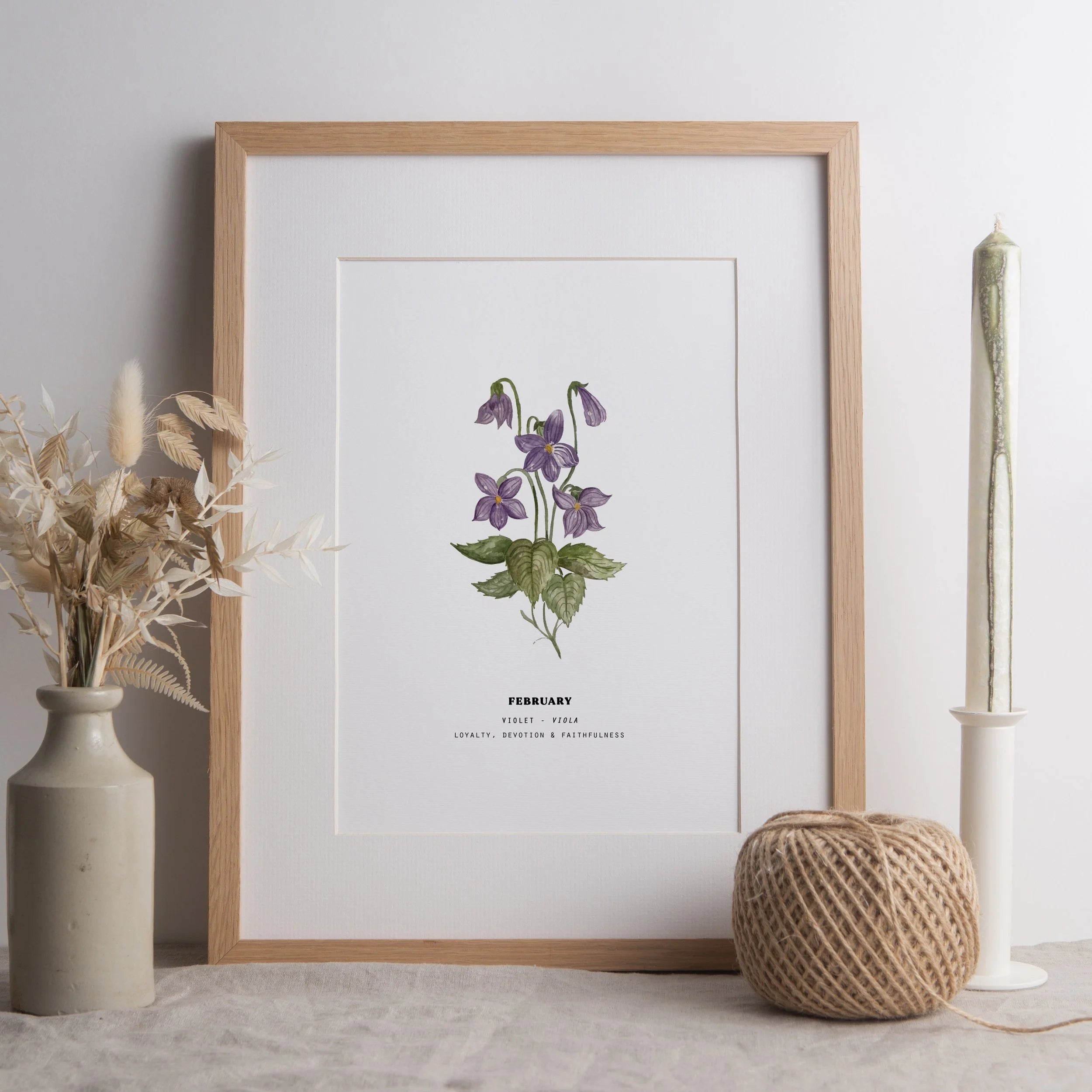 February: Birth Flower – Wildflower Illustration Co.